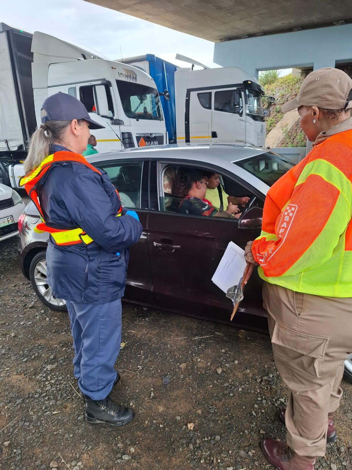 An inter-departmental roadblock was conducted on the N1 near Trompsburg ...